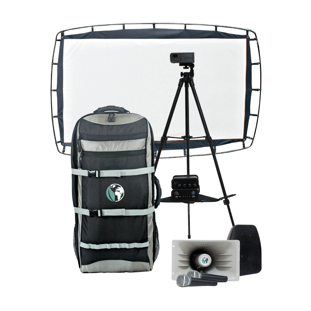 Battery/Solar Powered Video Projection System